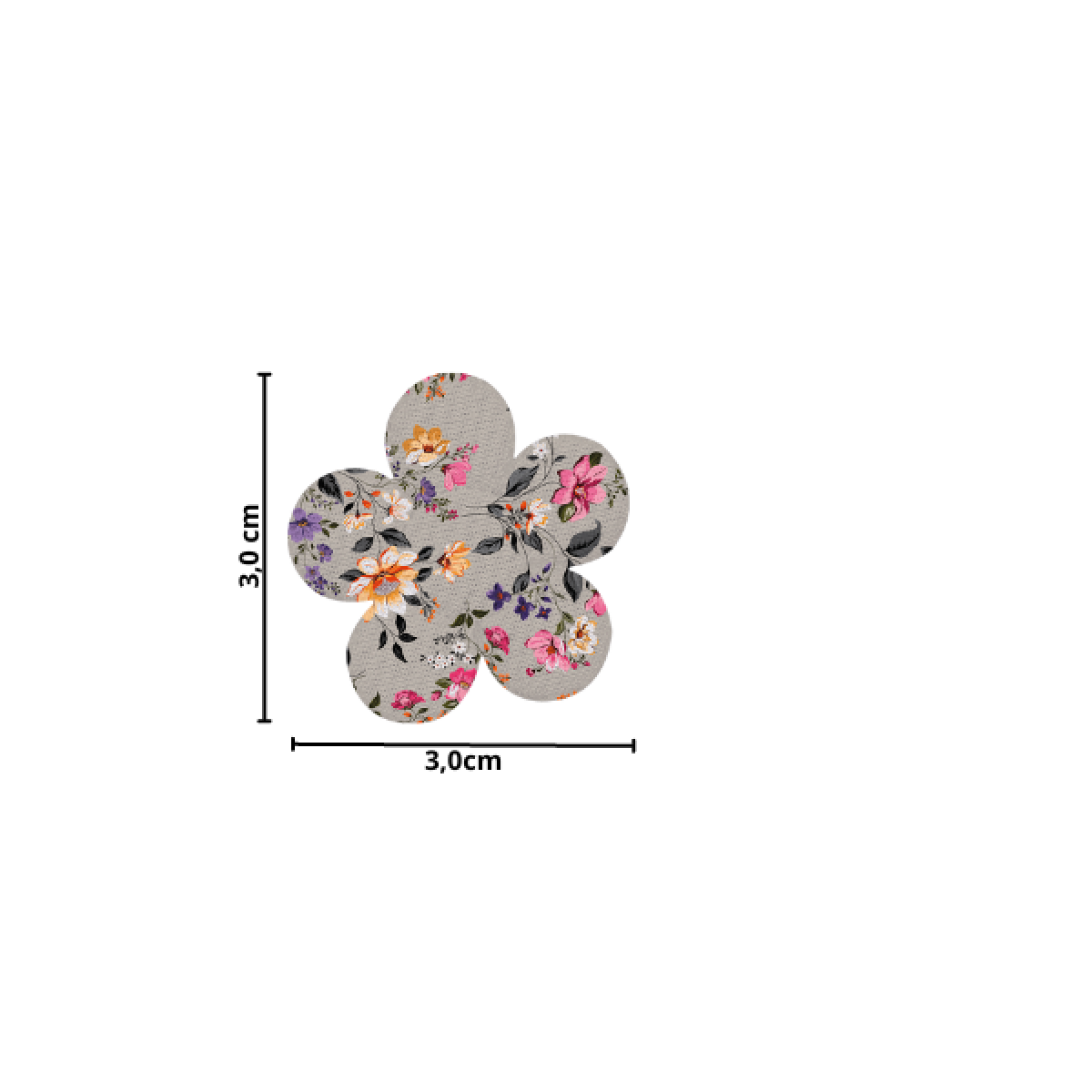 Aplique Flor P Est. Flor de Lótus - Marilda Aviamentos