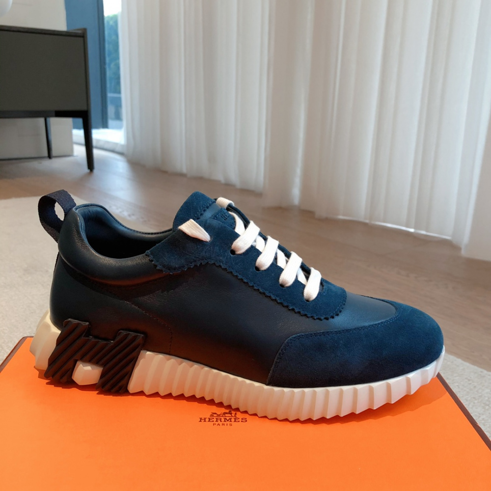 Tênis Hermès Bouncing Azul/Branco Logo Azul - Matoso Store