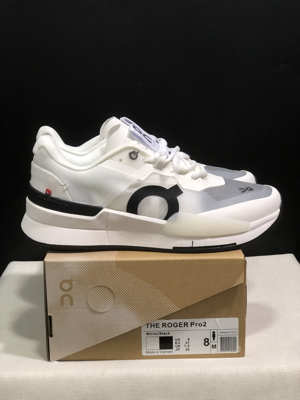 Tênis On Running The Roger Pro 2 Branco/Preto - Matoso Store