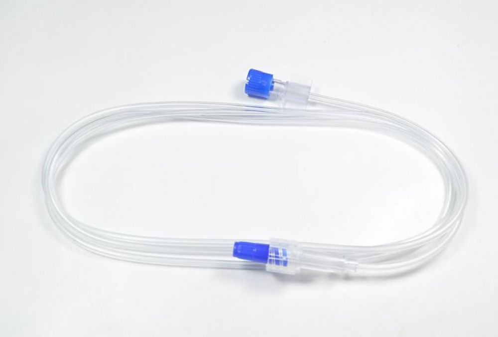 EXTENSOR PERFUSAO 3F 120CM REVERSIVEL LUER LOCK - Hoffen Medika