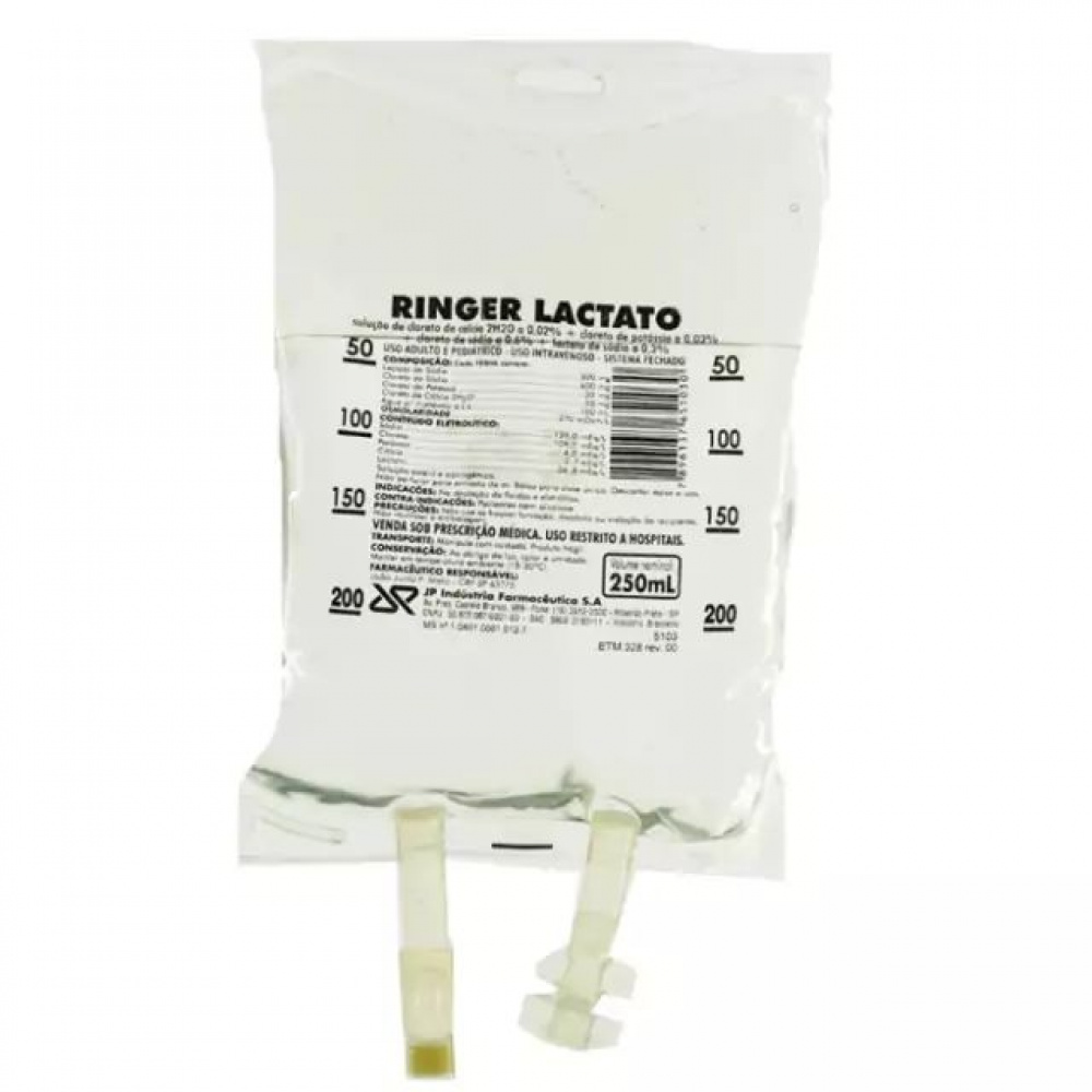 Soro Ringer Com Lactato | 250ml Estéril | JP - Cirúrgica Med Metropole