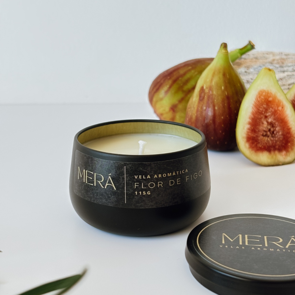 Vela Flor De Figo - 115g - Merá - Velas Aromáticas