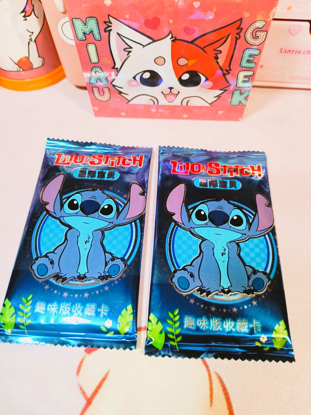 Cards colecionáveis do Stitch - Miau Geek