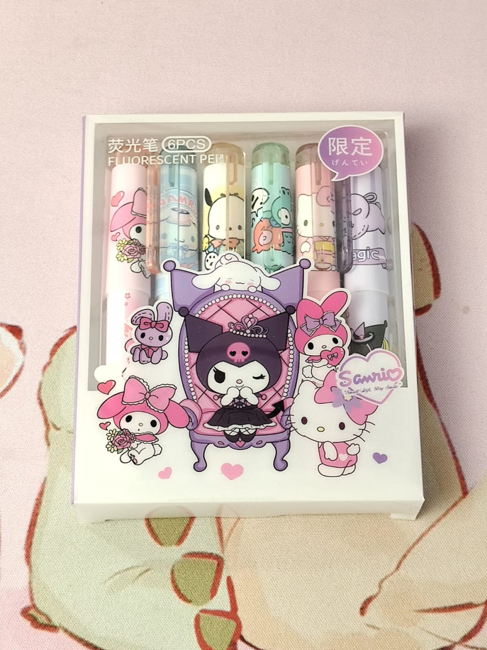 Kit marca texto (6 unidades) da turma da Hello kitty - Miau Geek