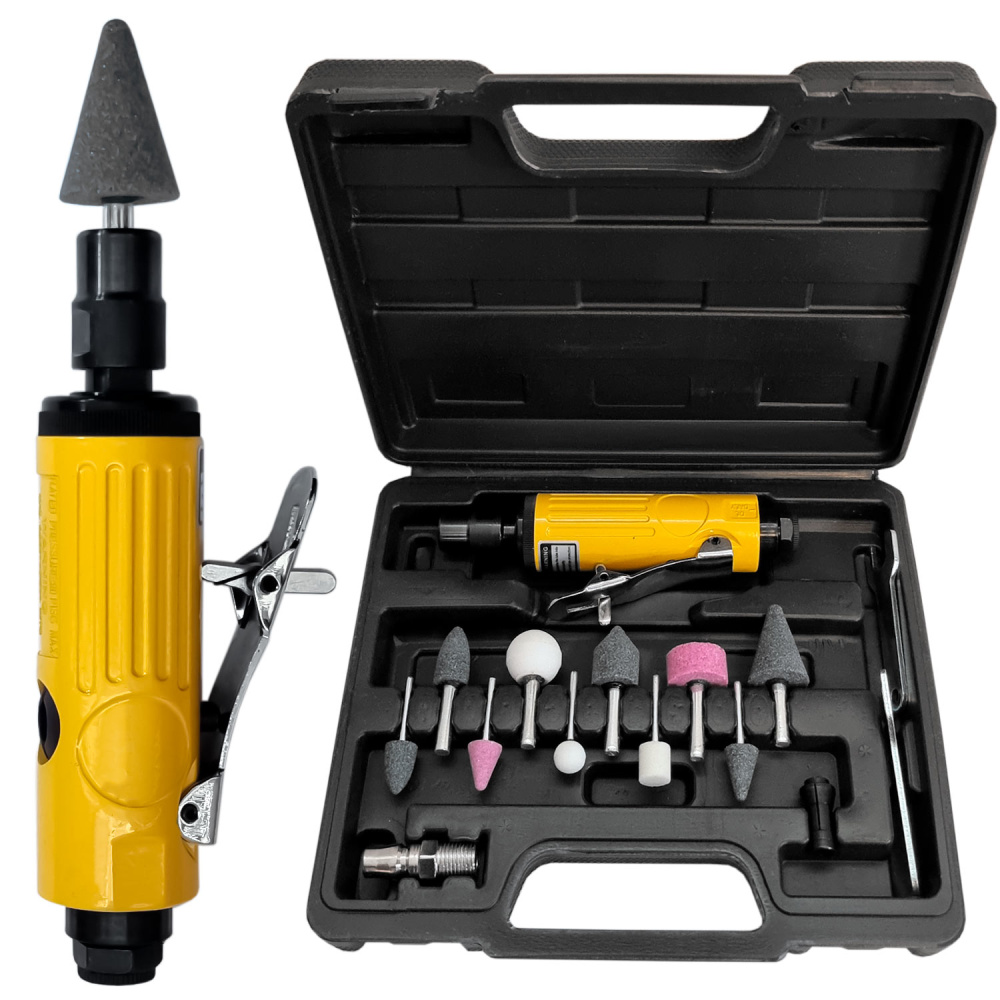 Mini Retífica Pneumática Micro Esmeril Ar 1/4 e 1/8 Dremax ...