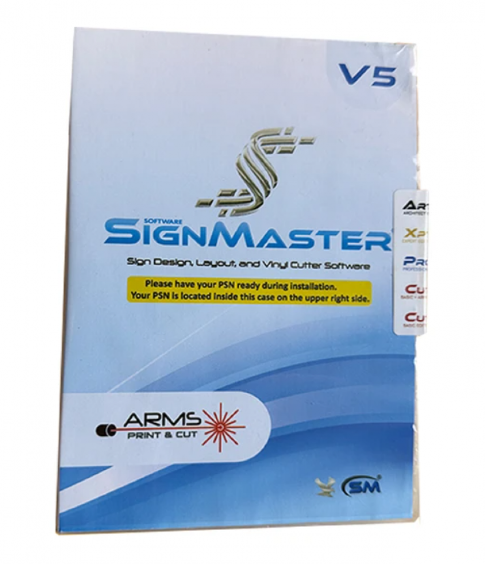 Software SignMaster V5 Basic + Arms Cut PRO - OEM - Midia Shop Art ...