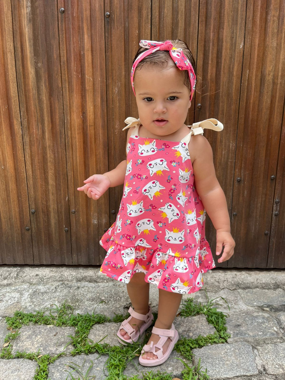 Vestido + calcinha alça clara Baby - Milatutti