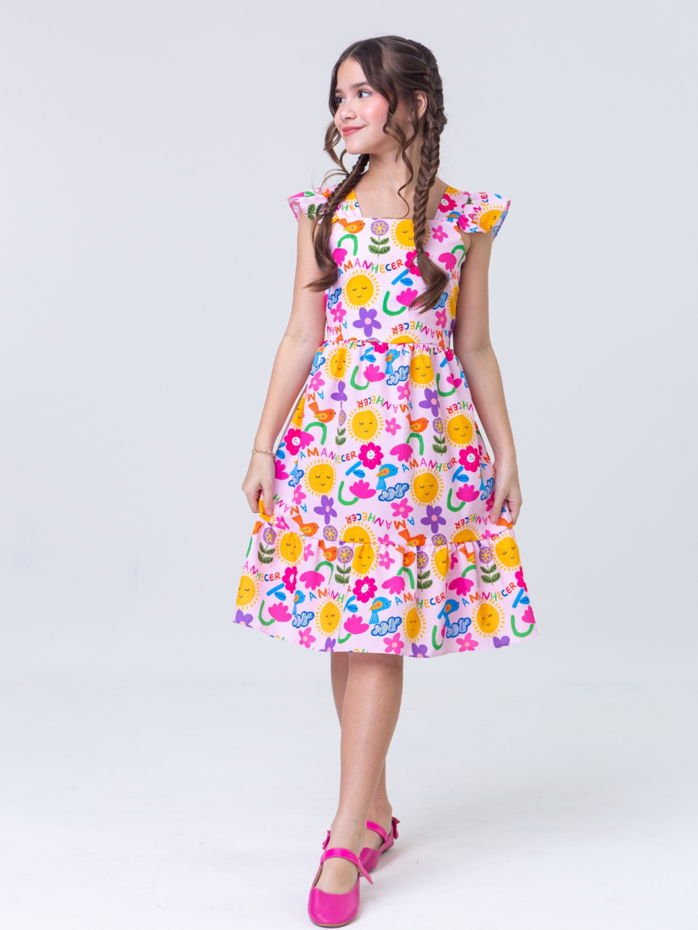 Vestido Duda Rosa - Milatutti