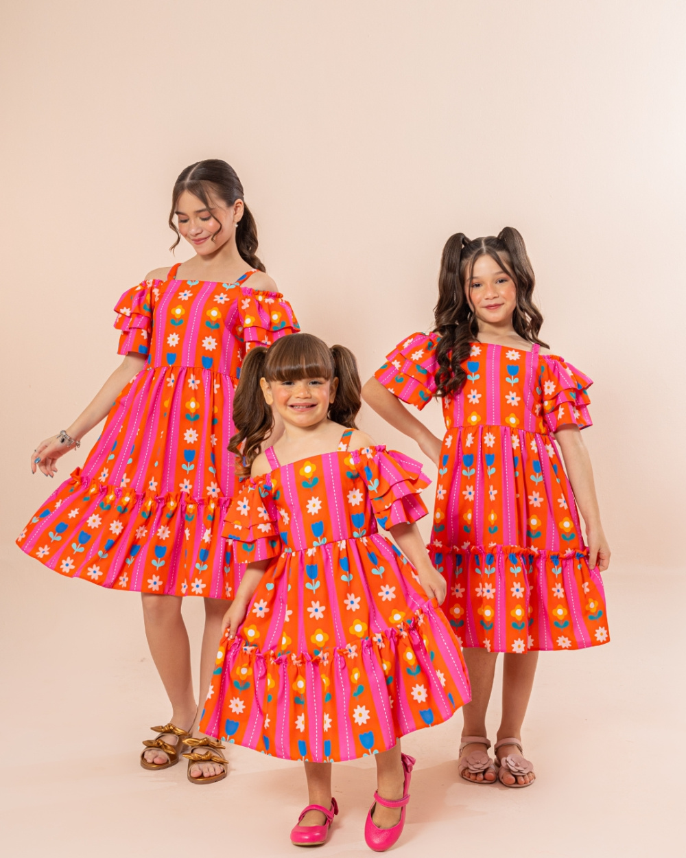 Vestido Sofia Floral Pink - Milatutti