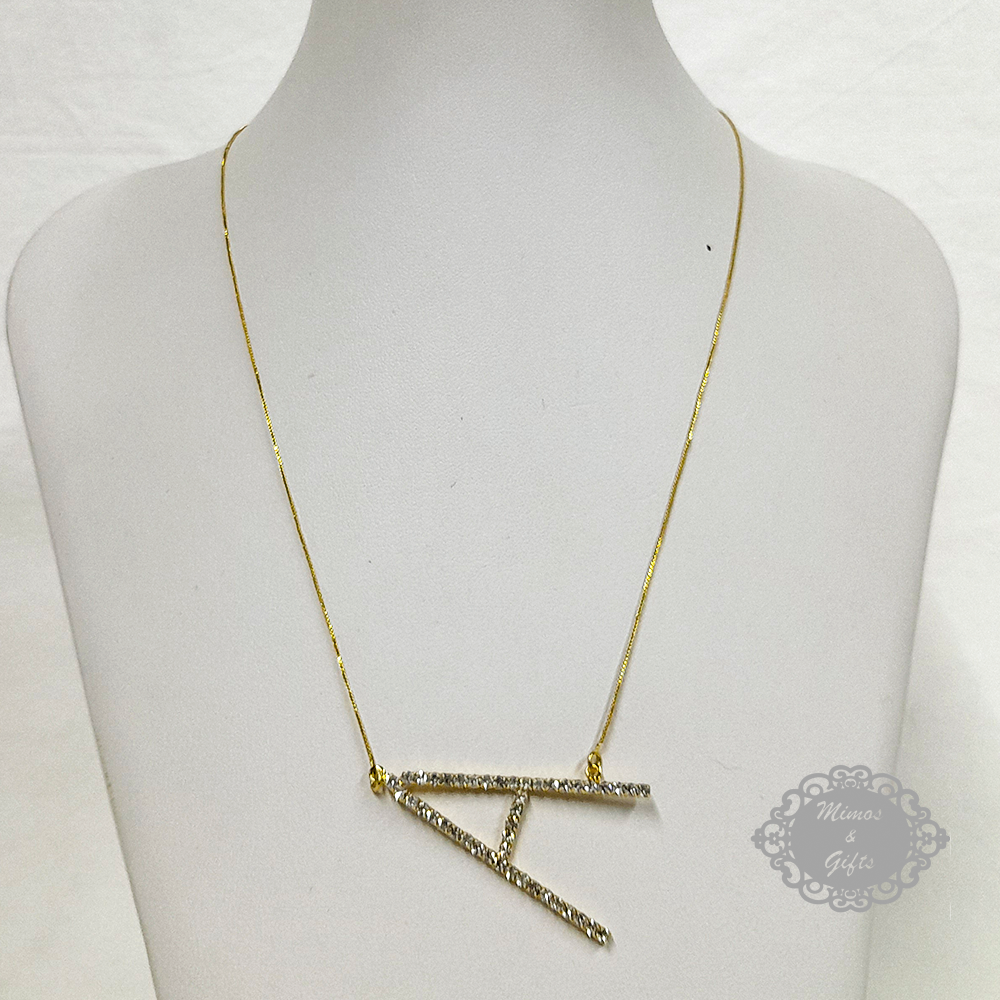 Colar Letra - Mimos e Gifts