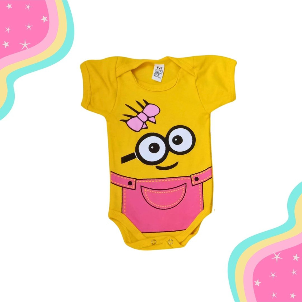Body temático Minions feminino - Mini Encantos