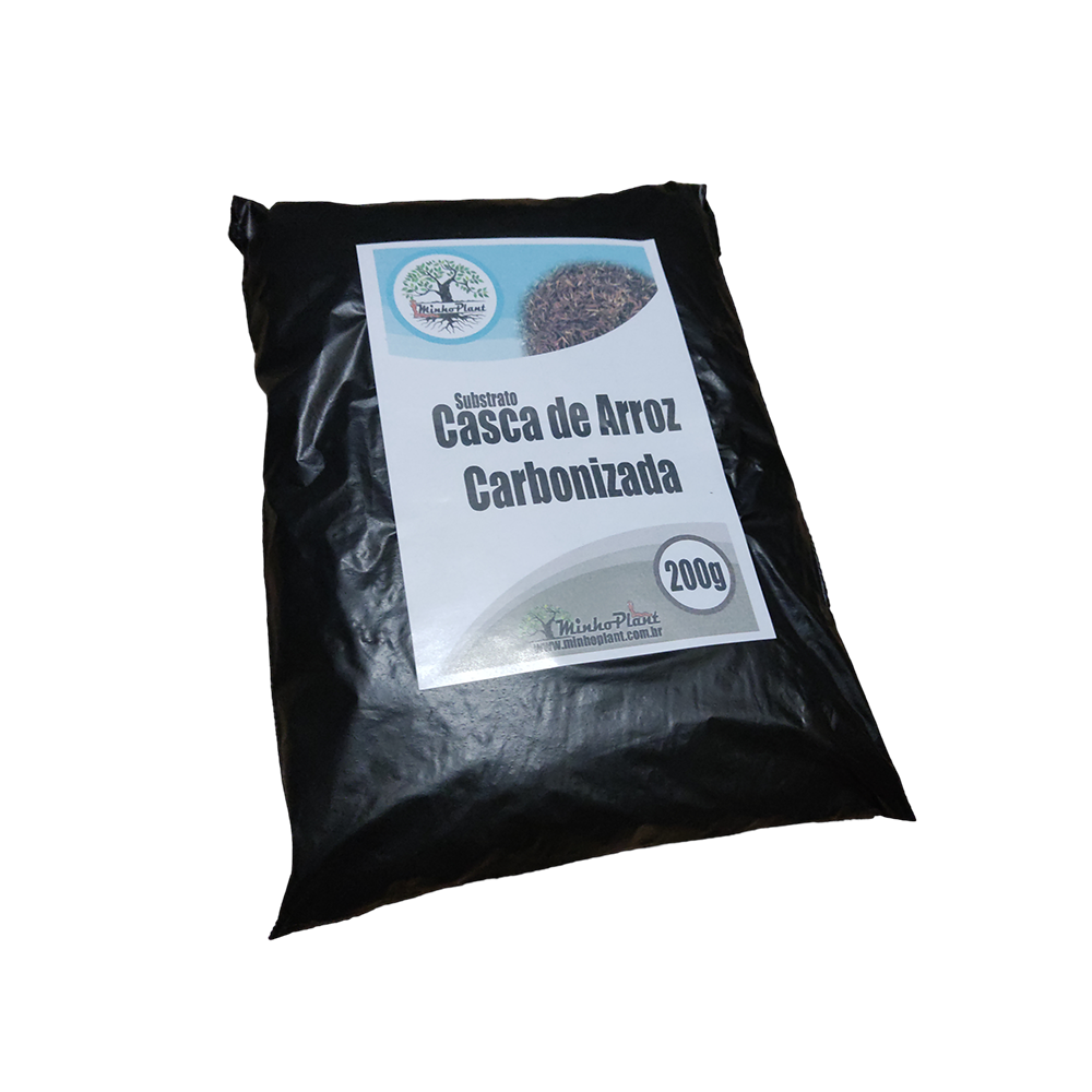 Casca de Arroz Carbonizada Palha de Arroz Para Substratos - MozartABC