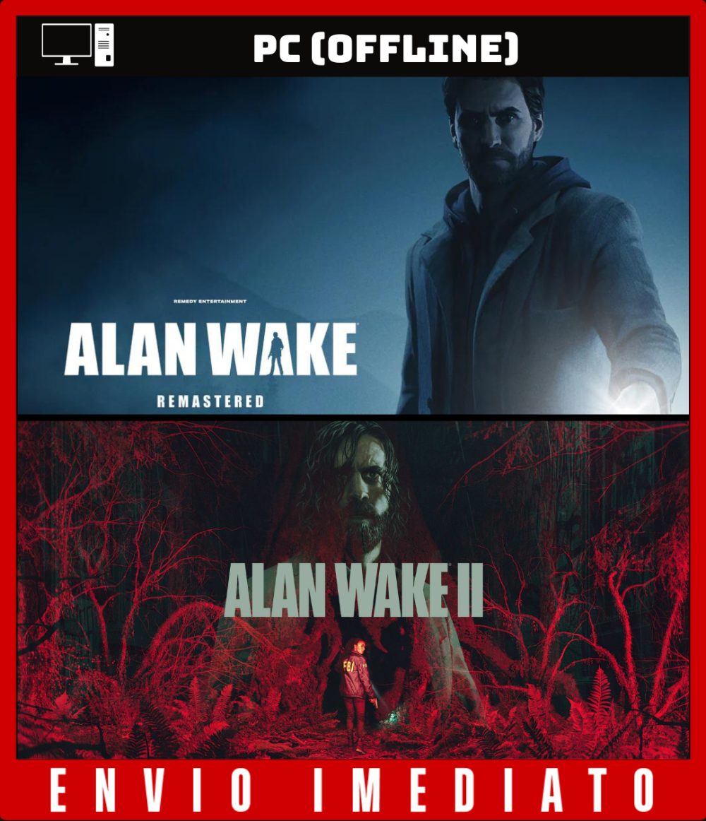 Alan Wake 1 e 2 | PC (OFFLINE) - Multiverso dos Games