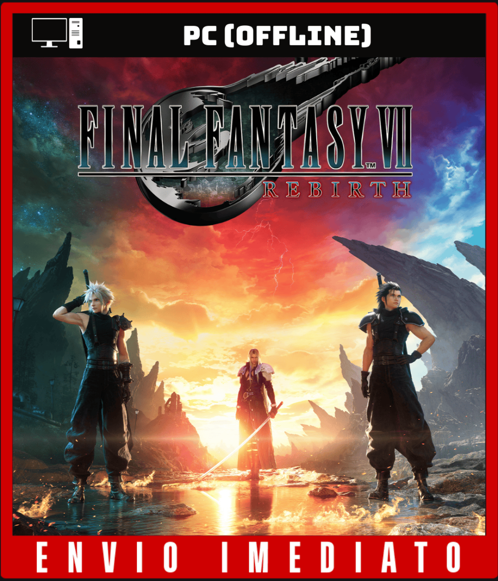 Final Fantasy VII Rebirth Deluxe | PC (OFFLINE) - Multiverso dos Games