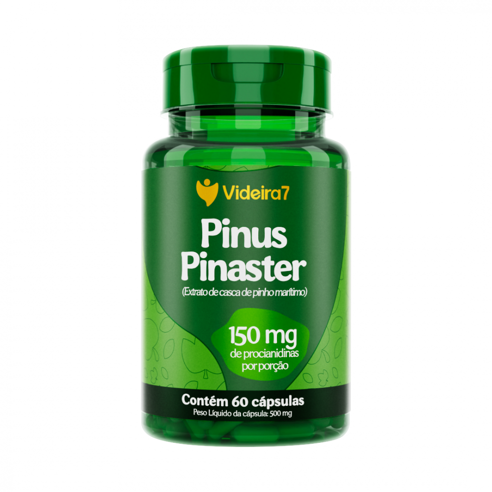 Suplemento Pinus Pinaster 500mg 60 Caps - Videira 7 - Multmixx Suplementos