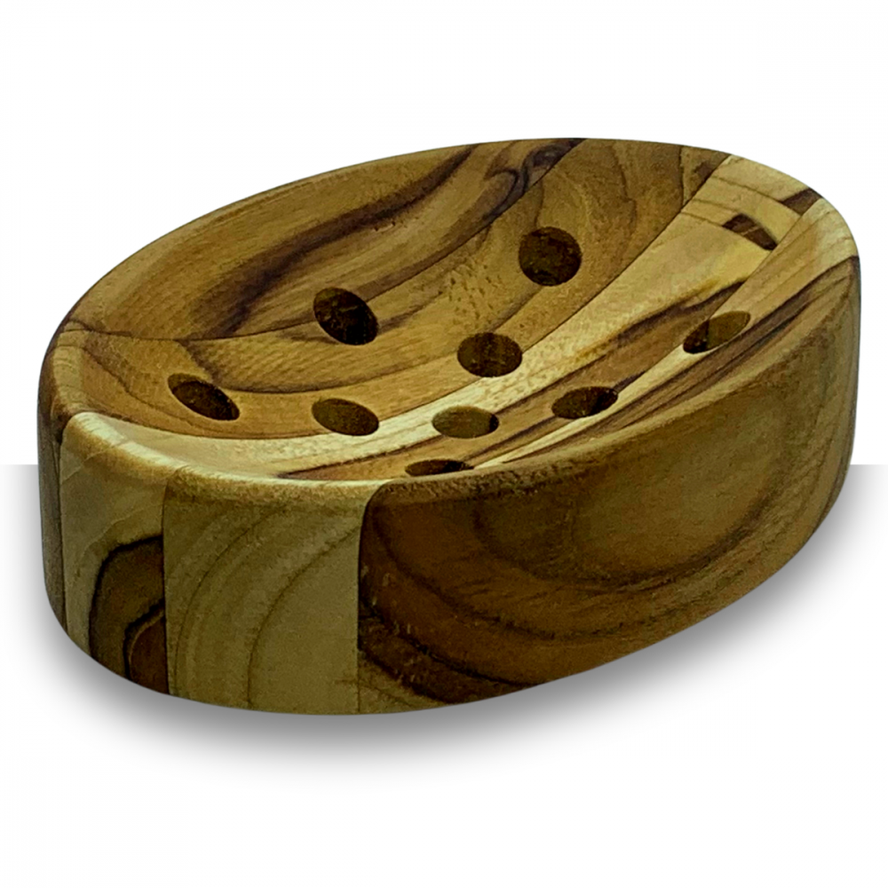 SABONETEIRA OVAL EM MADEIRA - Mundo da Porcelana