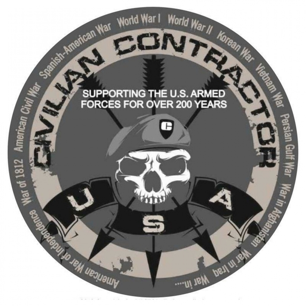 Adesivo Civillian Contractor Adesivo Externo - Mundo do Militar