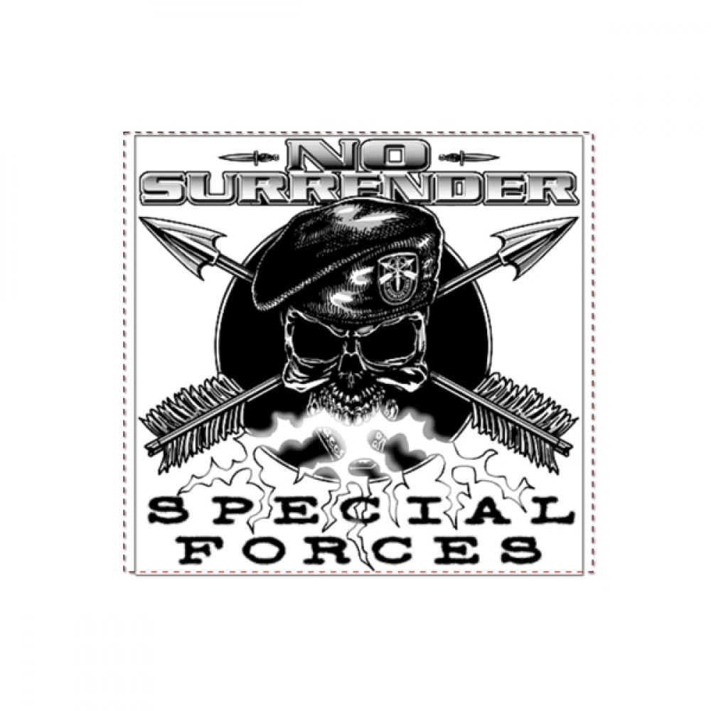 Adesivo Special Forces No Surrender Adesivo Externo - Mundo do Militar