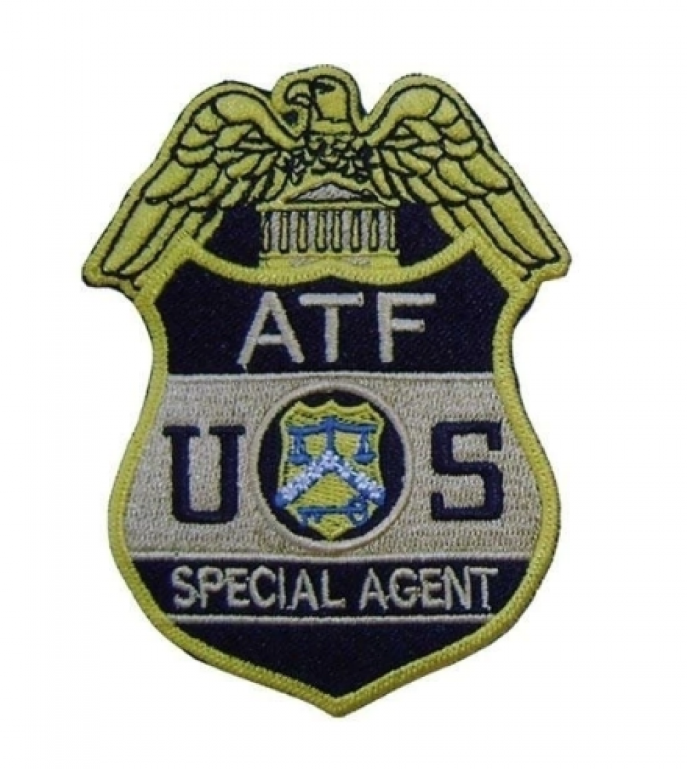 Bordado Termocolante ATF US Special Agent - Mundo do Militar