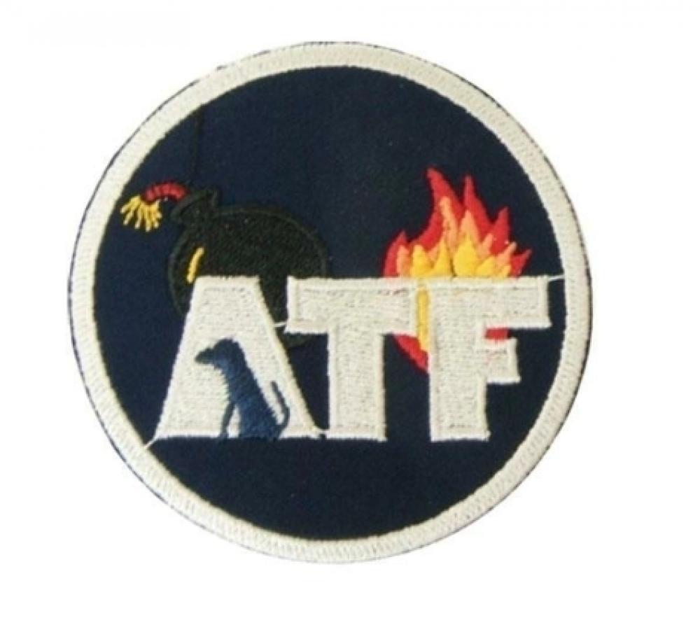 Patch Bordado ATF com Fecho de Contato - Mundo do Militar