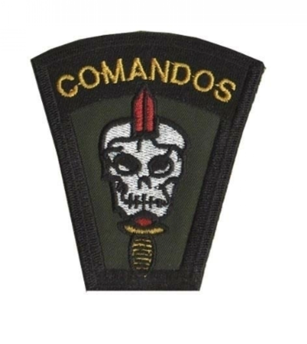 Patch Bordado Comandos com Fecho de Contato - Mundo do Militar