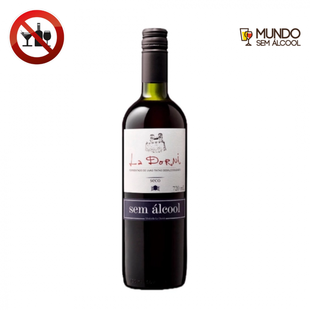 Vinho Tinto Seco Sem Álcool - La Dorni - Garrafa 720 ml - Brasil ...