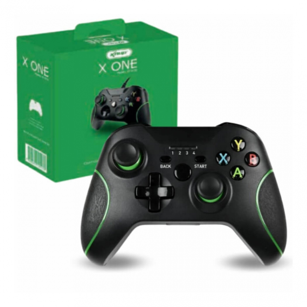 Controle Gamer Joystick X-One / PC Fio USB de 1.7m com Vibração KNUP ...