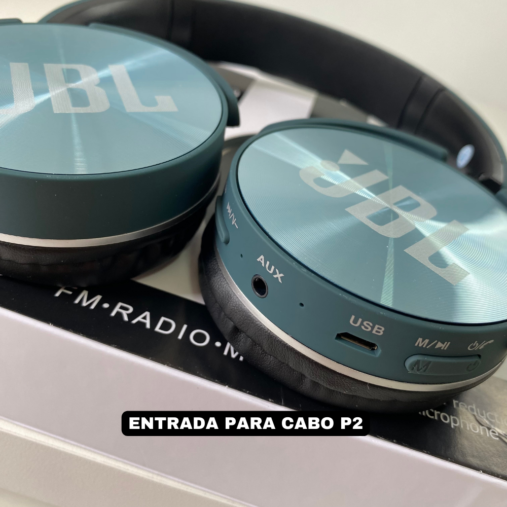 Fone de Ouvido Bluetooth Sem Fio Jbl Everest JB950 Pure Bass - Mundo ...