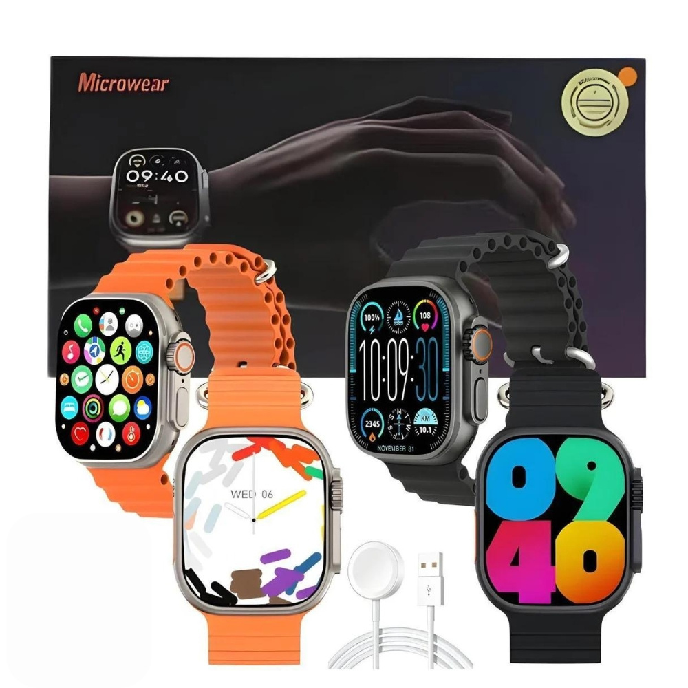 Relógio Smartwatch Microwear U9s Ultra Serie 9 49mm Lançamento 2024 ...