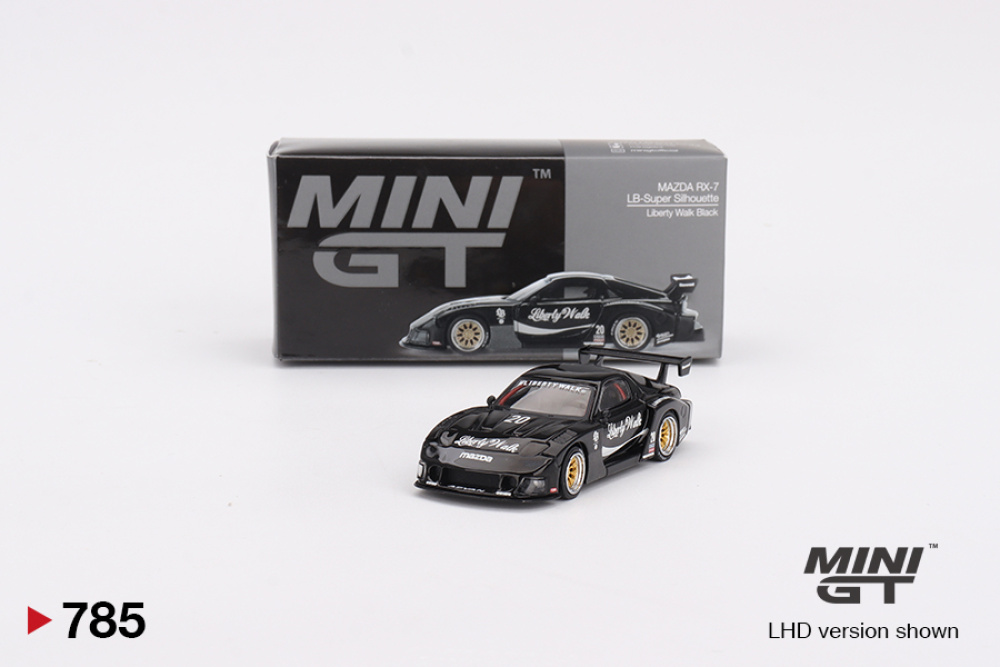 MAZDA RX-7 LB-Super Silhouette Liberty Walk Black - Nark Minis