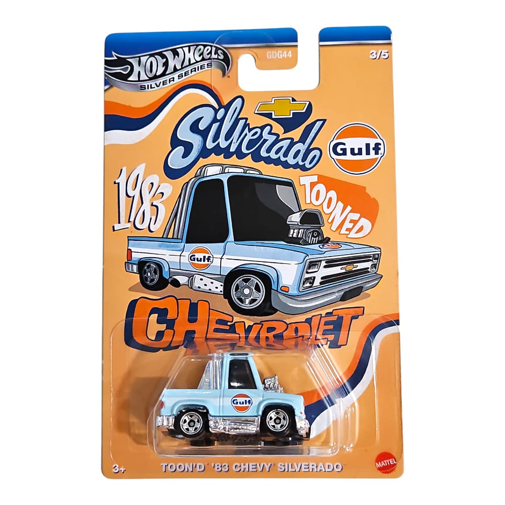 Toon'd '83 Chevy Silverado (Tooned) (Gulf) - Nark Minis