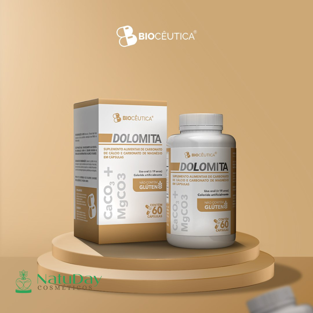 Dolomita 60 Cápsulas Biocêutica - NatuDay Cosméticos