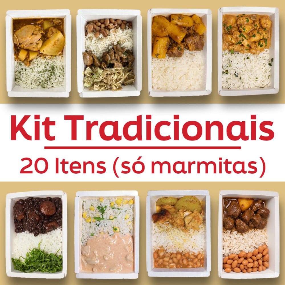 KIT TRADICIONAIS SÓ/REFEIÇÕES - 20 ITENS - Natural Bistrô