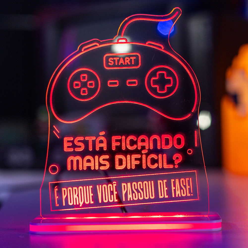 Luminária Gamer - NerdX Oficial - Luminárias Personalizadas
