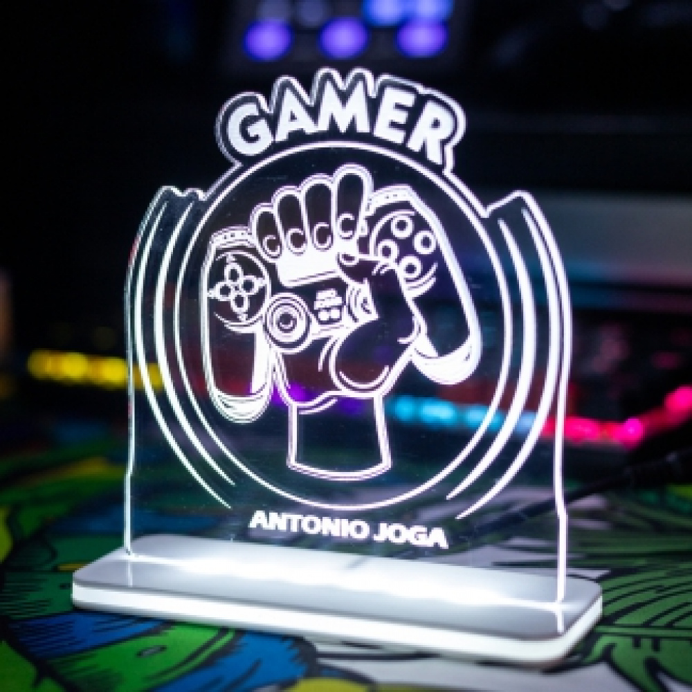 Luminária LED Gamer - NerdX Oficial - Luminárias Personalizadas