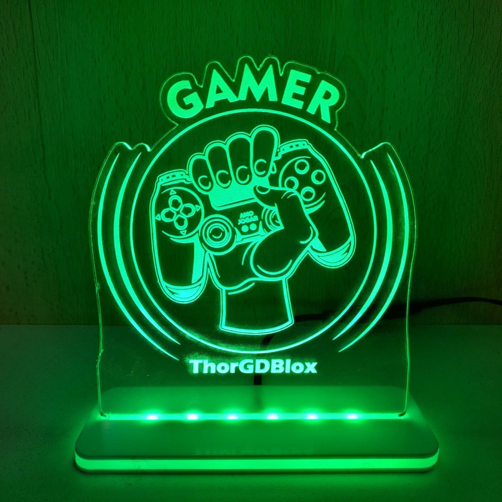 Luminária LED Gamer - NerdX Oficial - Luminárias Personalizadas