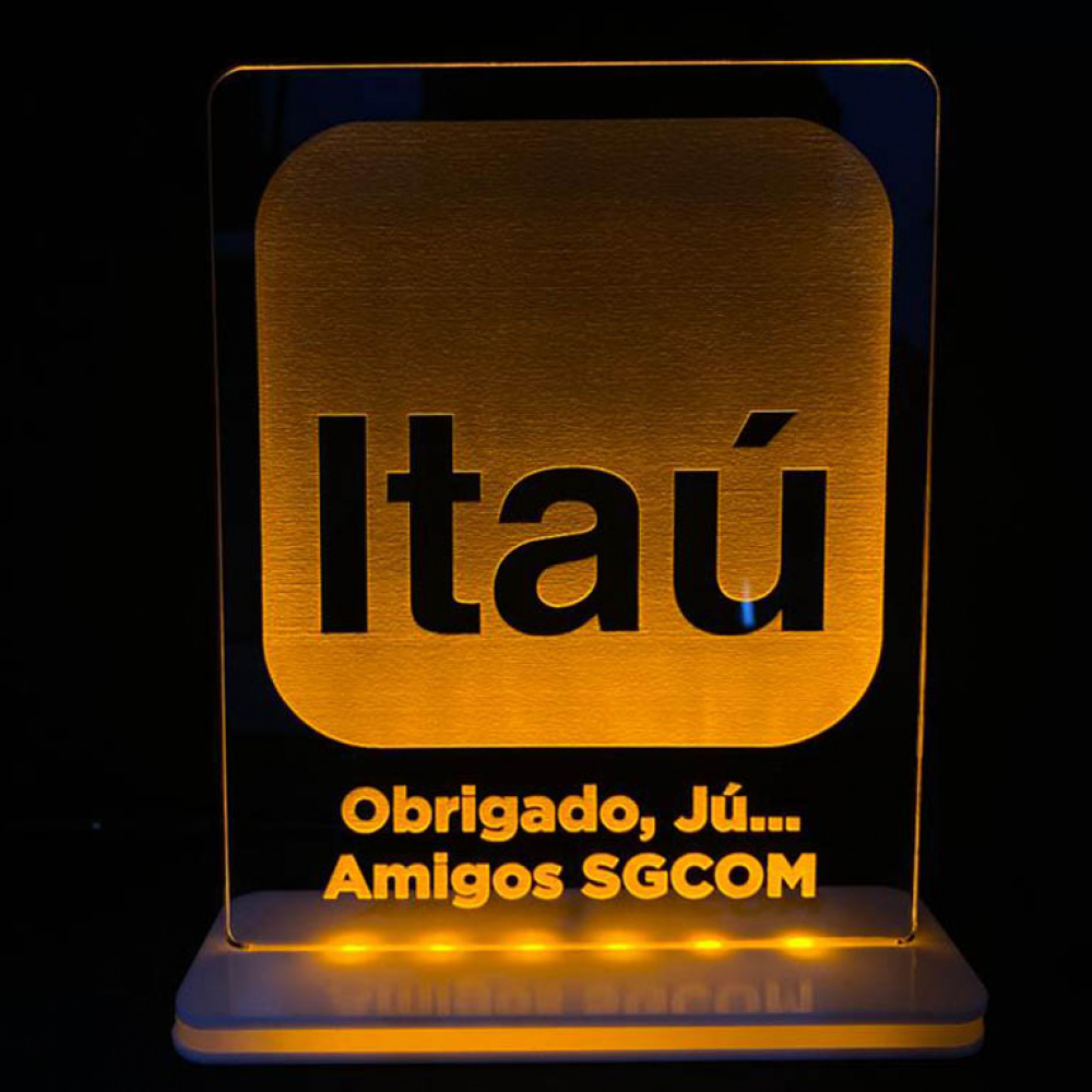 Luminária Logo de empresa - NerdX Oficial - Luminárias Personalizadas