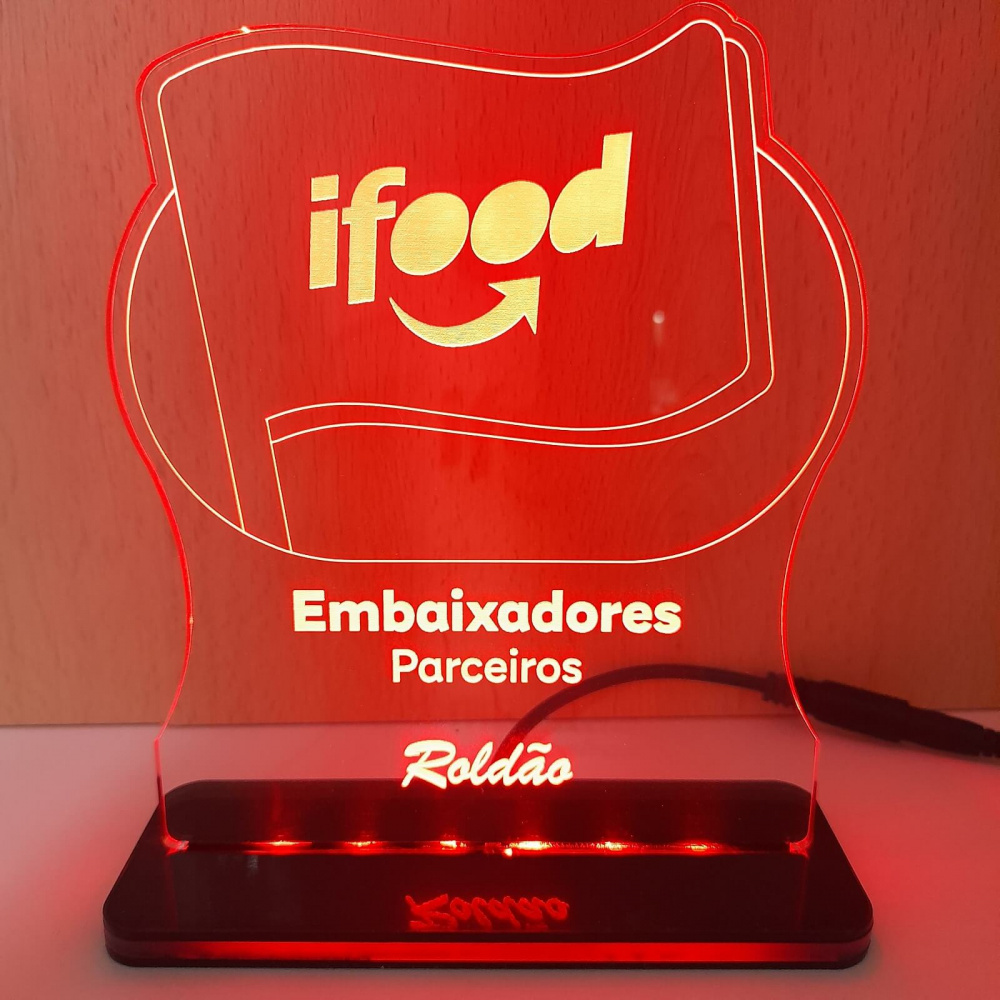 Luminária Logo de empresa - NerdX Oficial - Luminárias Personalizadas