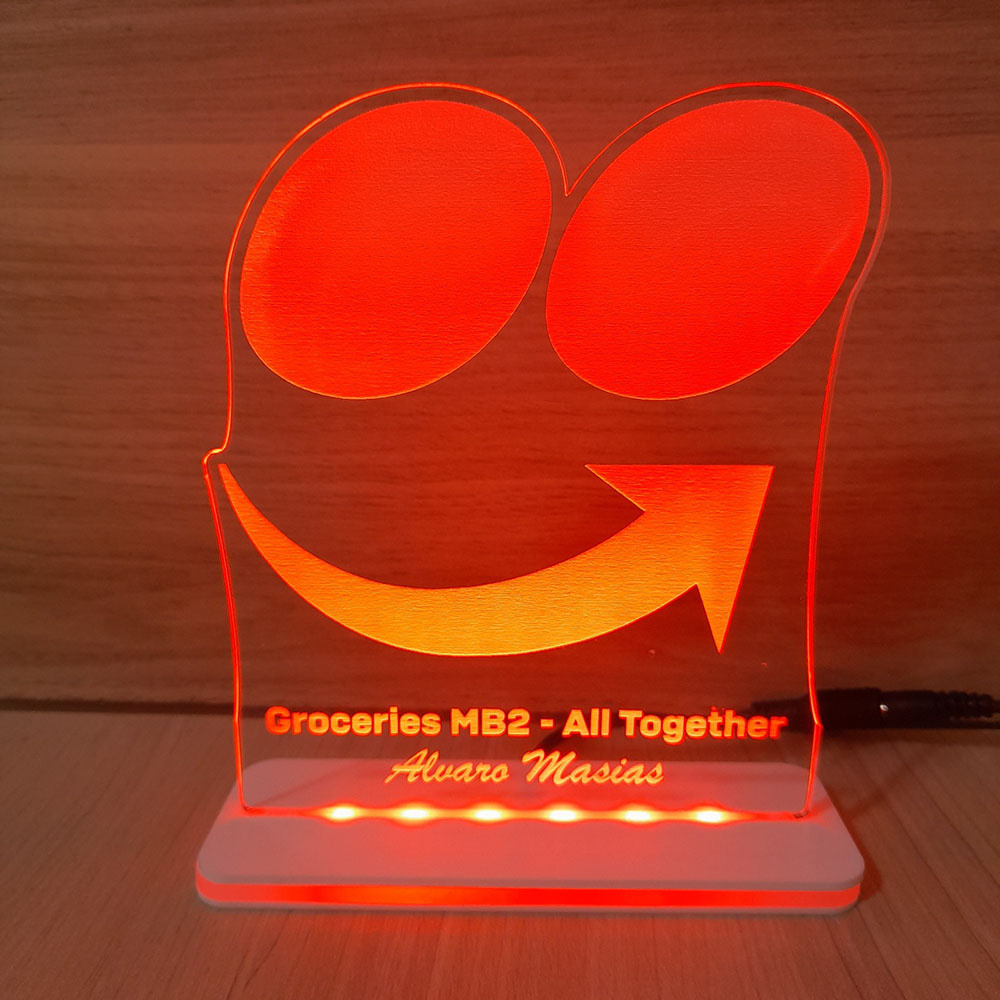 Luminária Logo de empresa - NerdX Oficial - Luminárias Personalizadas