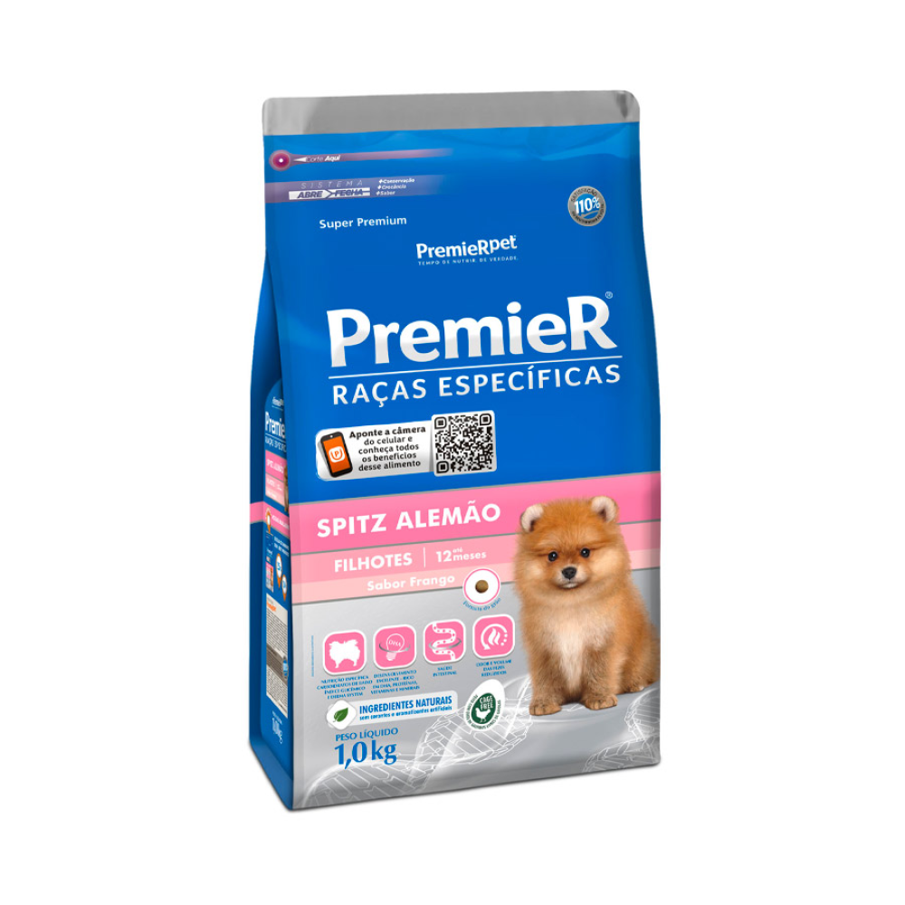 Premier raças específicas filhote Spitz Alemão 1kg - NewPet Shop