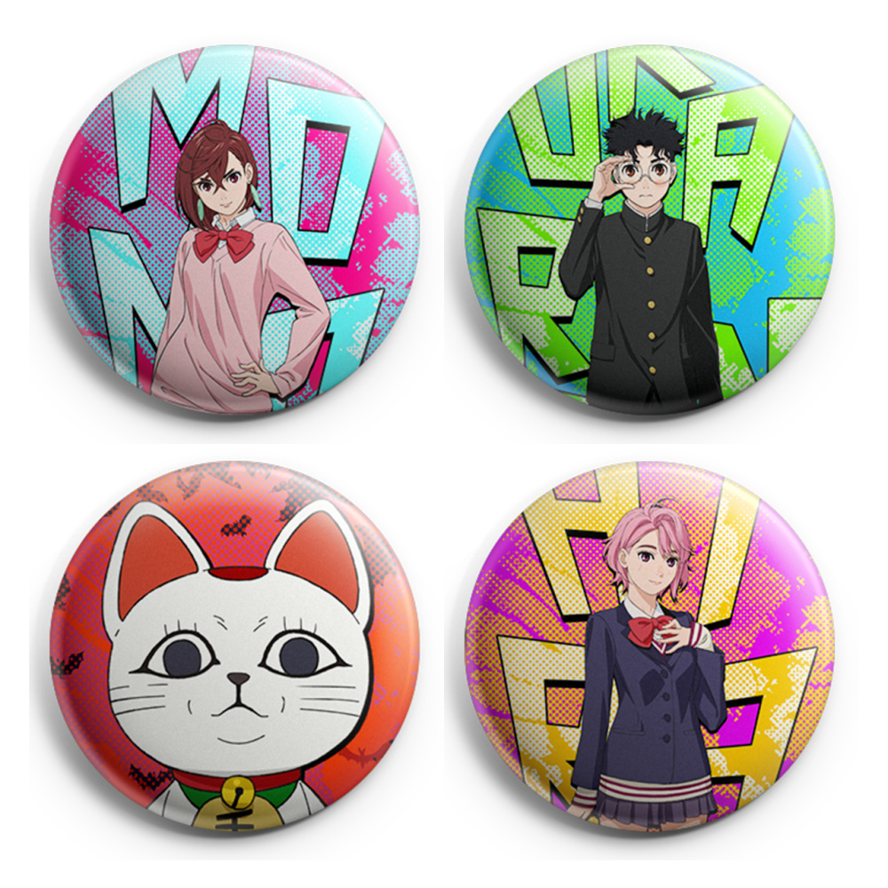 Kit 4 bottons Dandadan v1 pin button - NIC DECORATIVOS