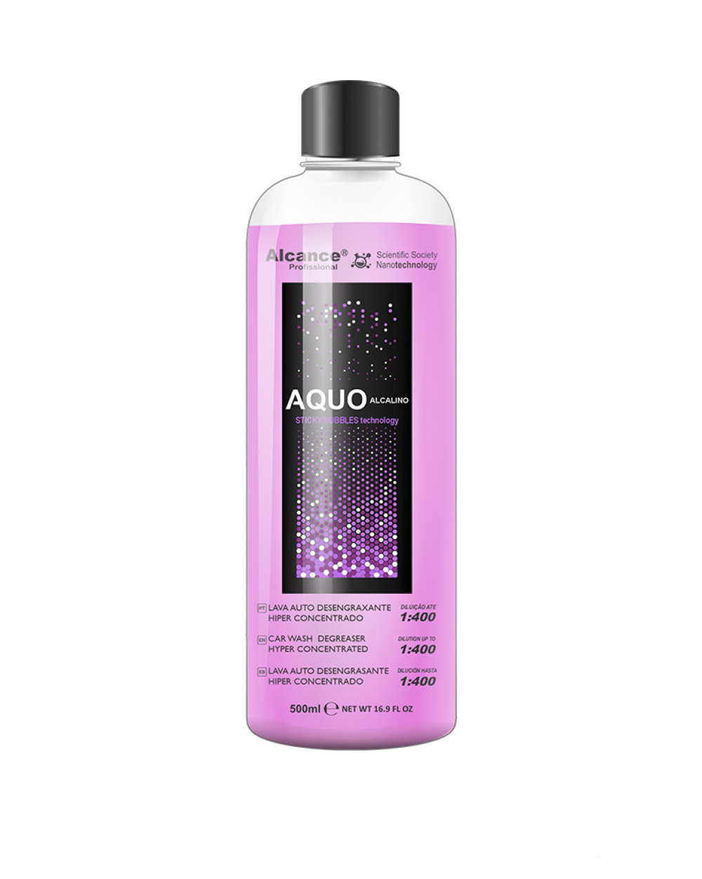 Lava Auto Aquo Alcalino Hiper concentrado 500ml - Alcance - Nouscar