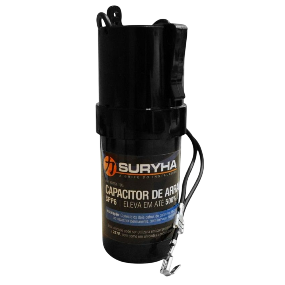 Capacitor de Arranque Alta Potência SPP6 Suryha - 127V a 247V - NUCLEAR ...