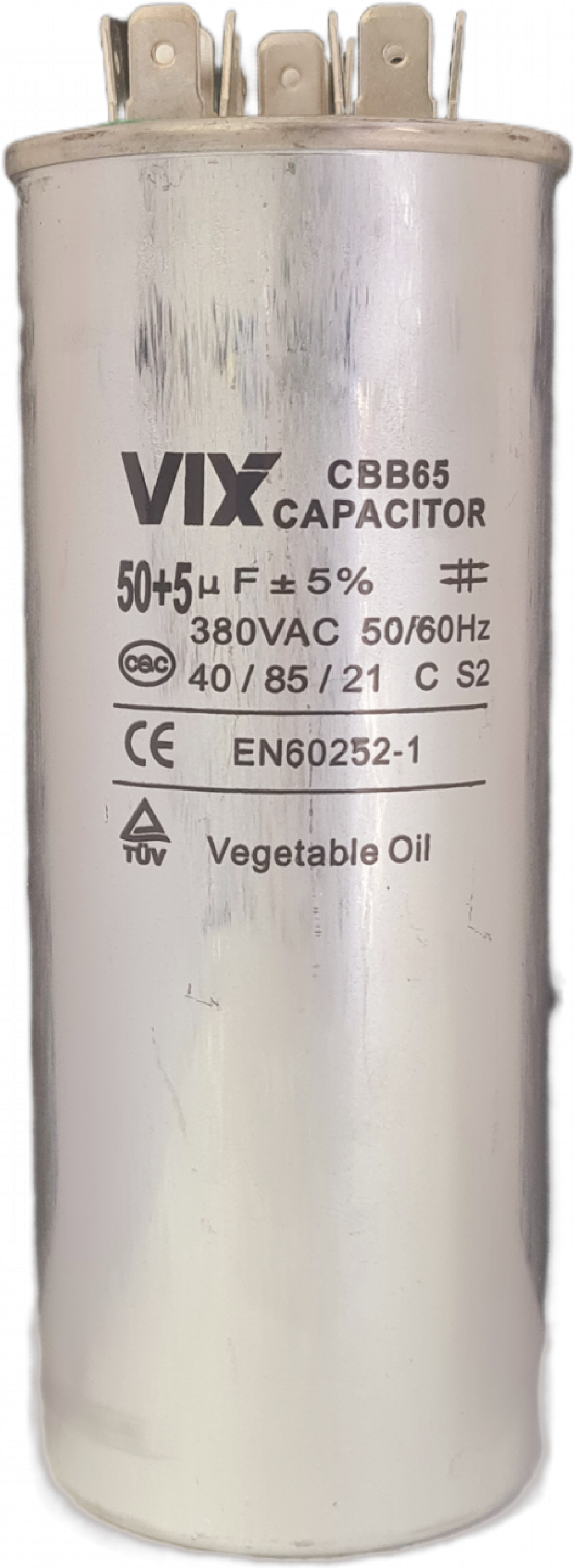 Capacitor Permanente Vix 50+5 µF 380V - Nuclear Refrigeração - NUCLEAR ...