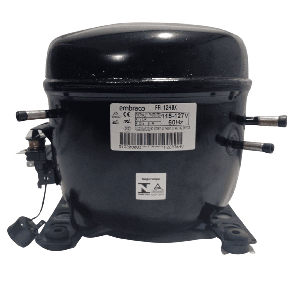 Compressor Embraco FFI12HBX 1/3+HP 127V R134a | Alta Performance ...