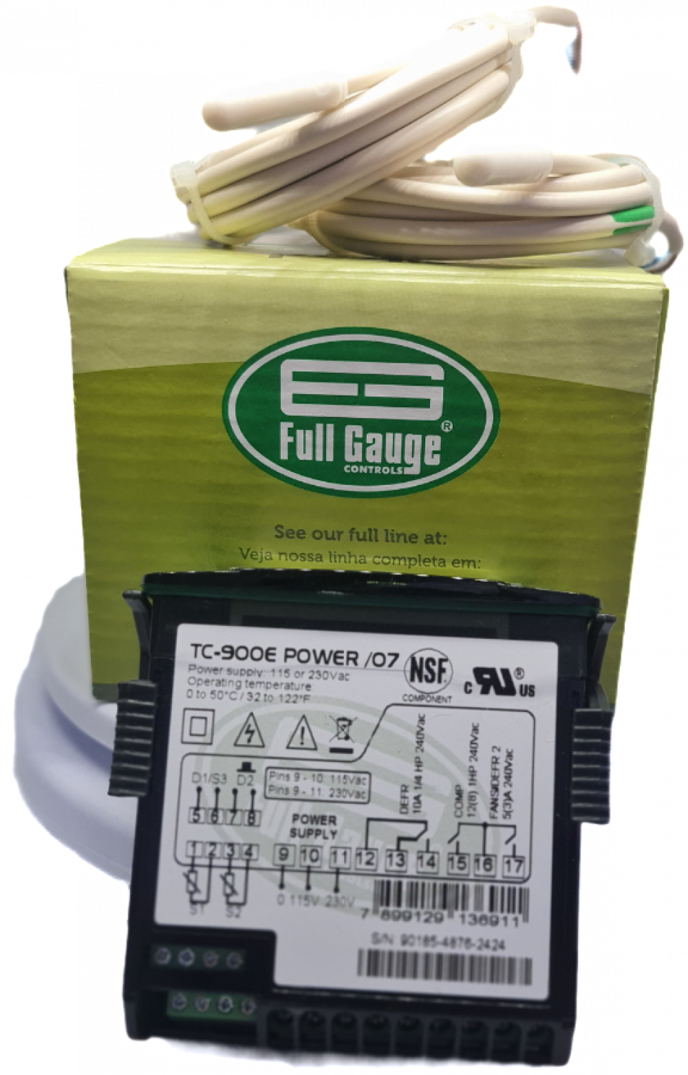 Controlador Full Gauge Power TC-900RI/E - NUCLEAR REFRIGERACAO