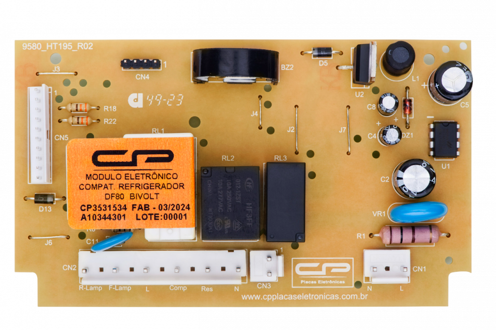 Módulo Eletrônico Controlador Digital para Refrigerador DF80 Bivolt ...