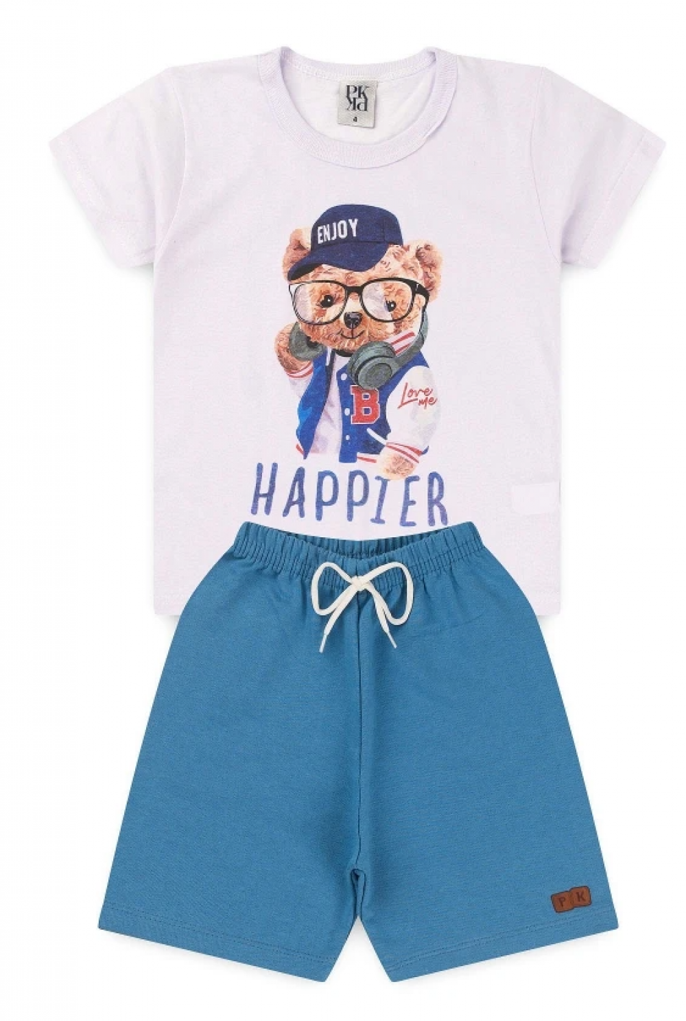 Conjunto Masculino Infantil Enjoy Happier-lojanunakids - Nunakids