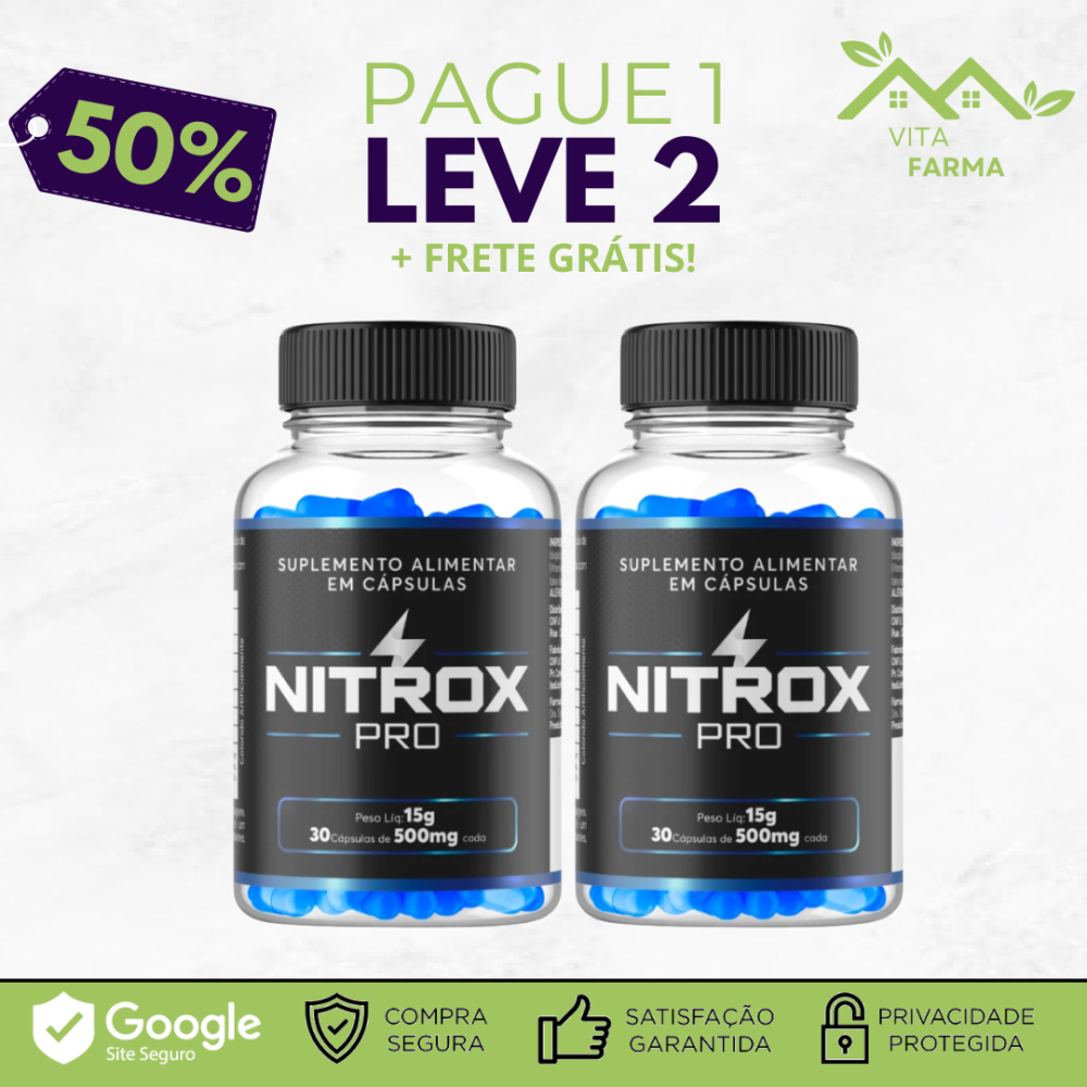Nitrox Pro - Aumente seu Desempenho Cognitivo Naturalmente - Compre 1 ...