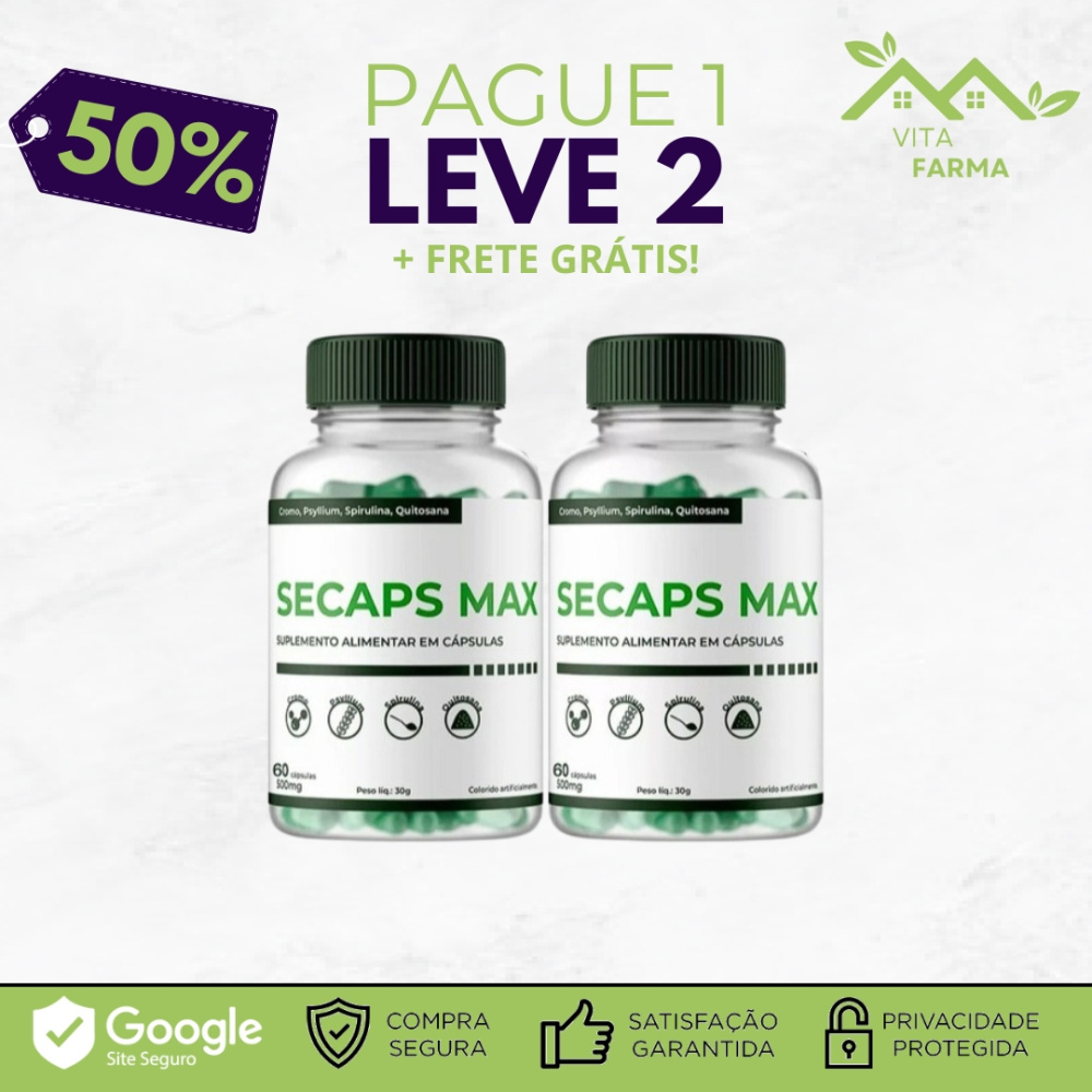 Secaps Max Emagreça de Forma Natural e Eficiente + Frete Grátis - Vita ...